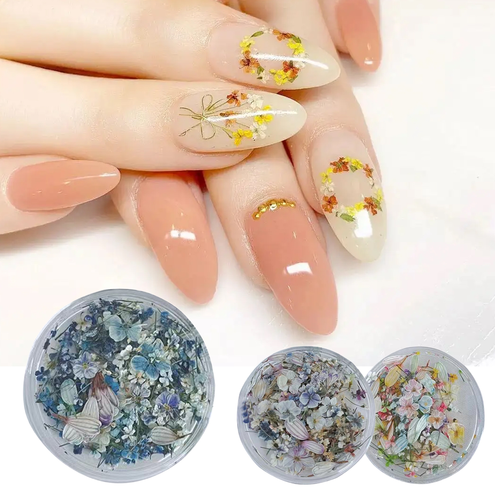 Soumake 1 Box Nail Ornaments Non-falling Paste Easily Oil Painting ...