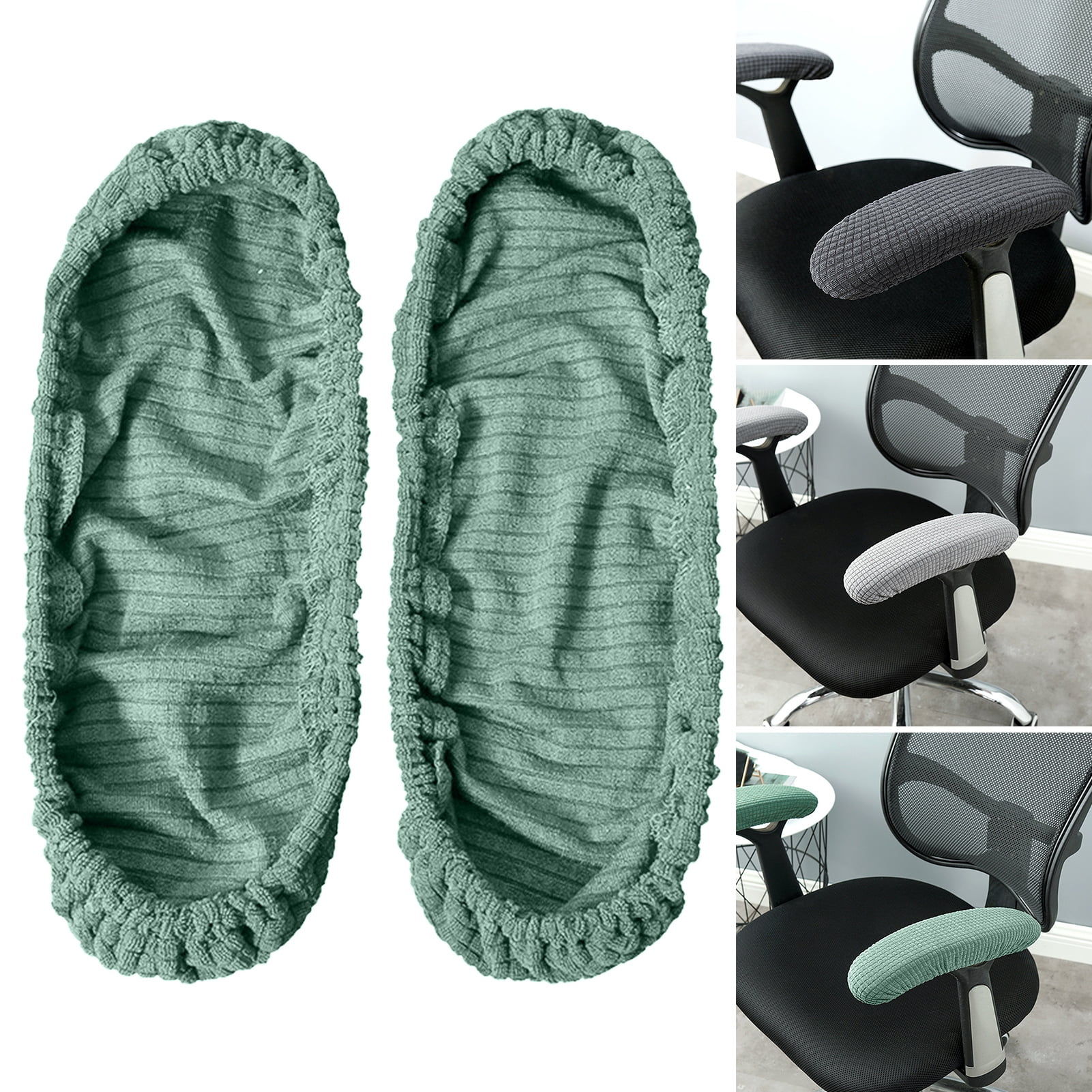 Soumake 1 Pair Chair Armrest Covers Detachable Washable Easy to Install ...