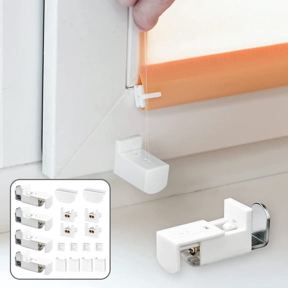 Traverse Rod Slides Curtain Replacement White Plastic Snap-in ...