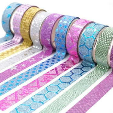 Washi Tape Set Of 10 Solid Colored For DIY School Supplies - Walmart.com