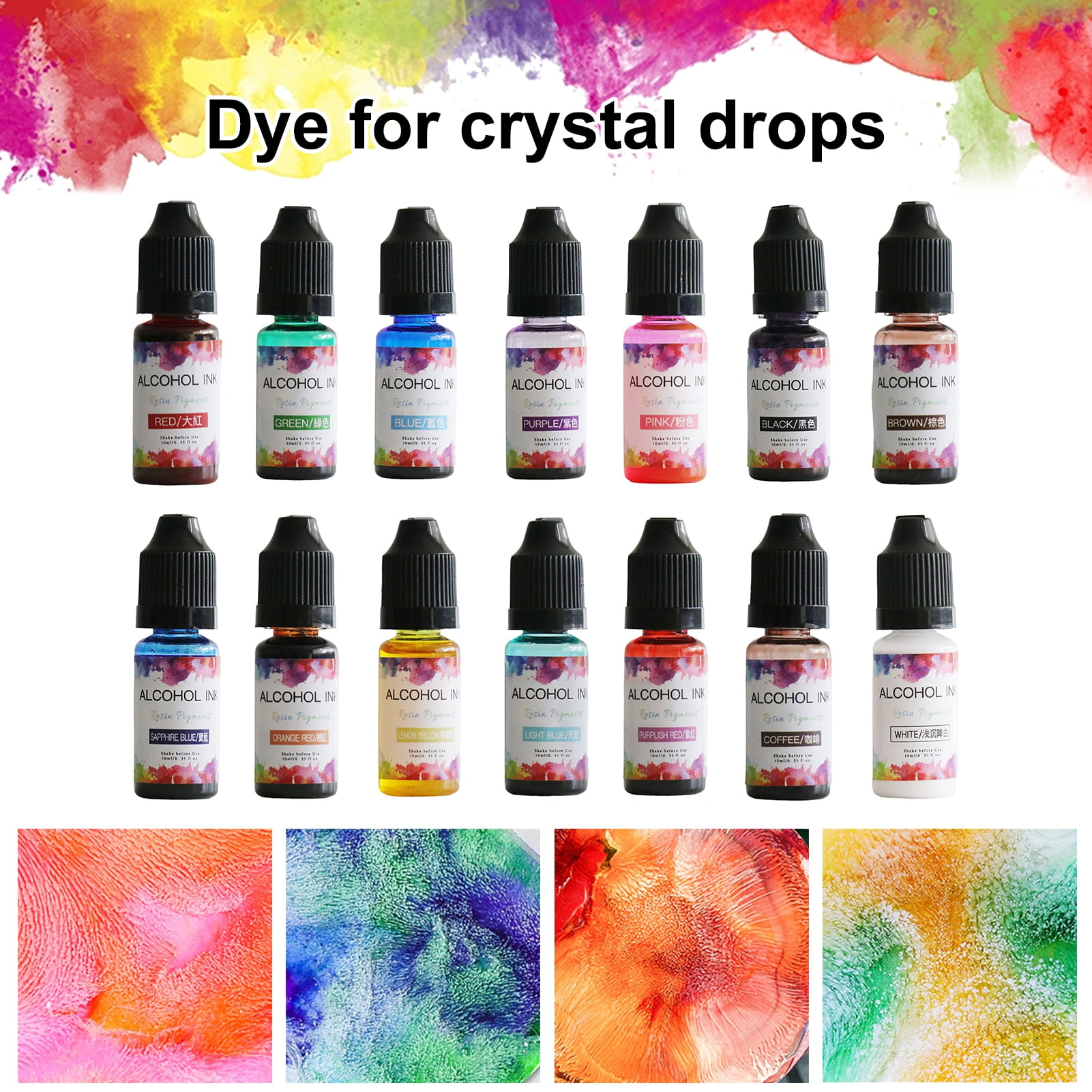Soumake 10ML Epoxy Pigment Design Auto-diffusion No Stirring Highly ...