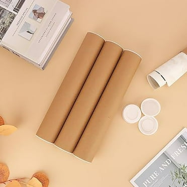 Poster Tubes with Caps Storage Large Round Cardboard Postal Tube ...