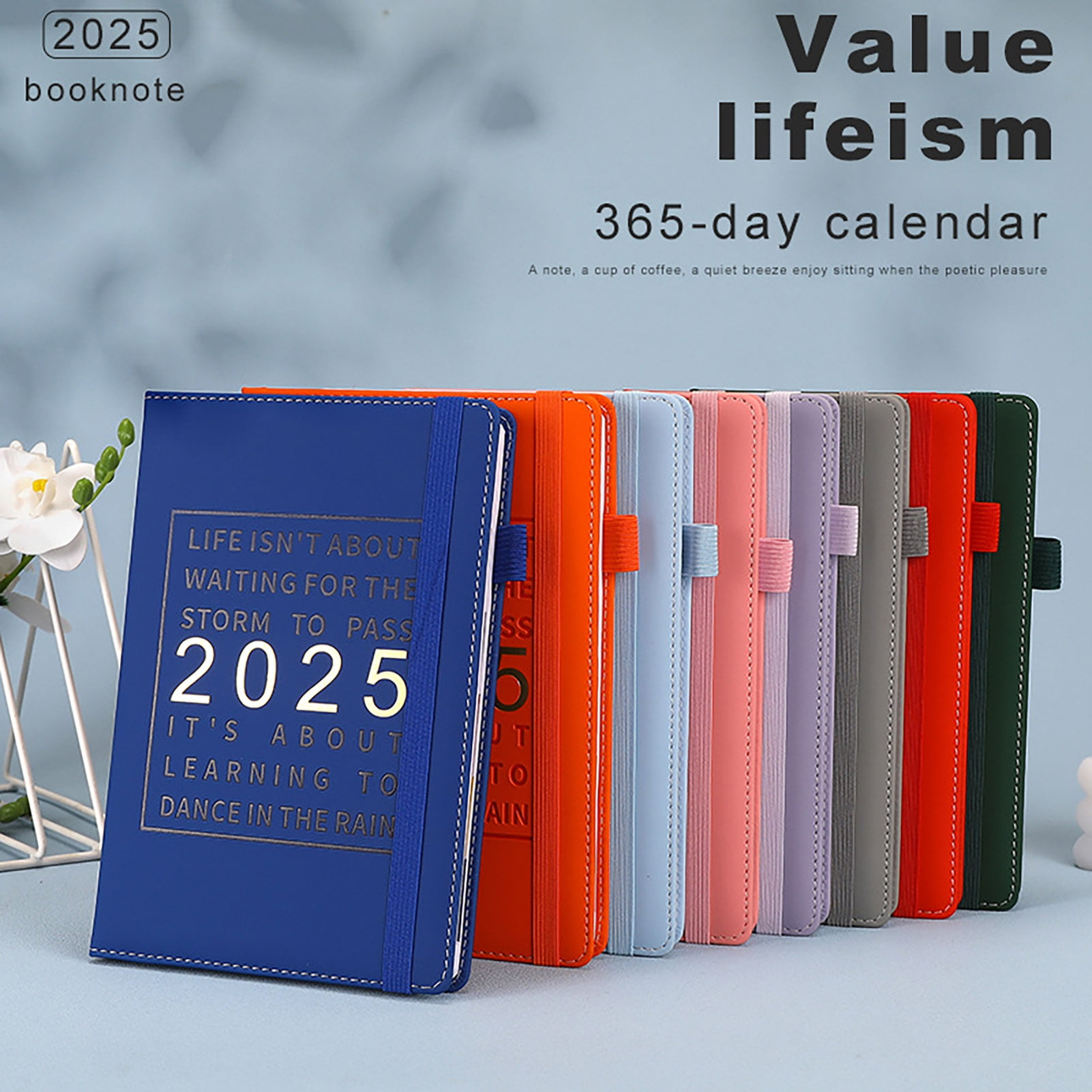 Soumake 2025 Planner Notebook Weekly Monthly Faux Leather Hardcover ...