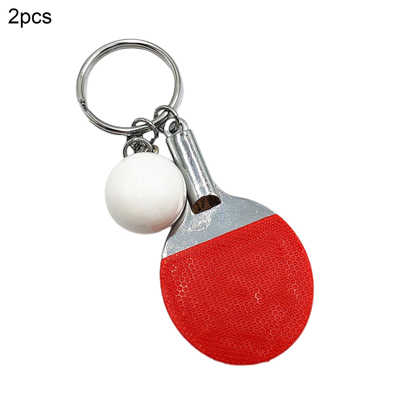 Soumake 2Pcs Key Holders Table Tennis Bat Pendant Keychain Mini Key ...