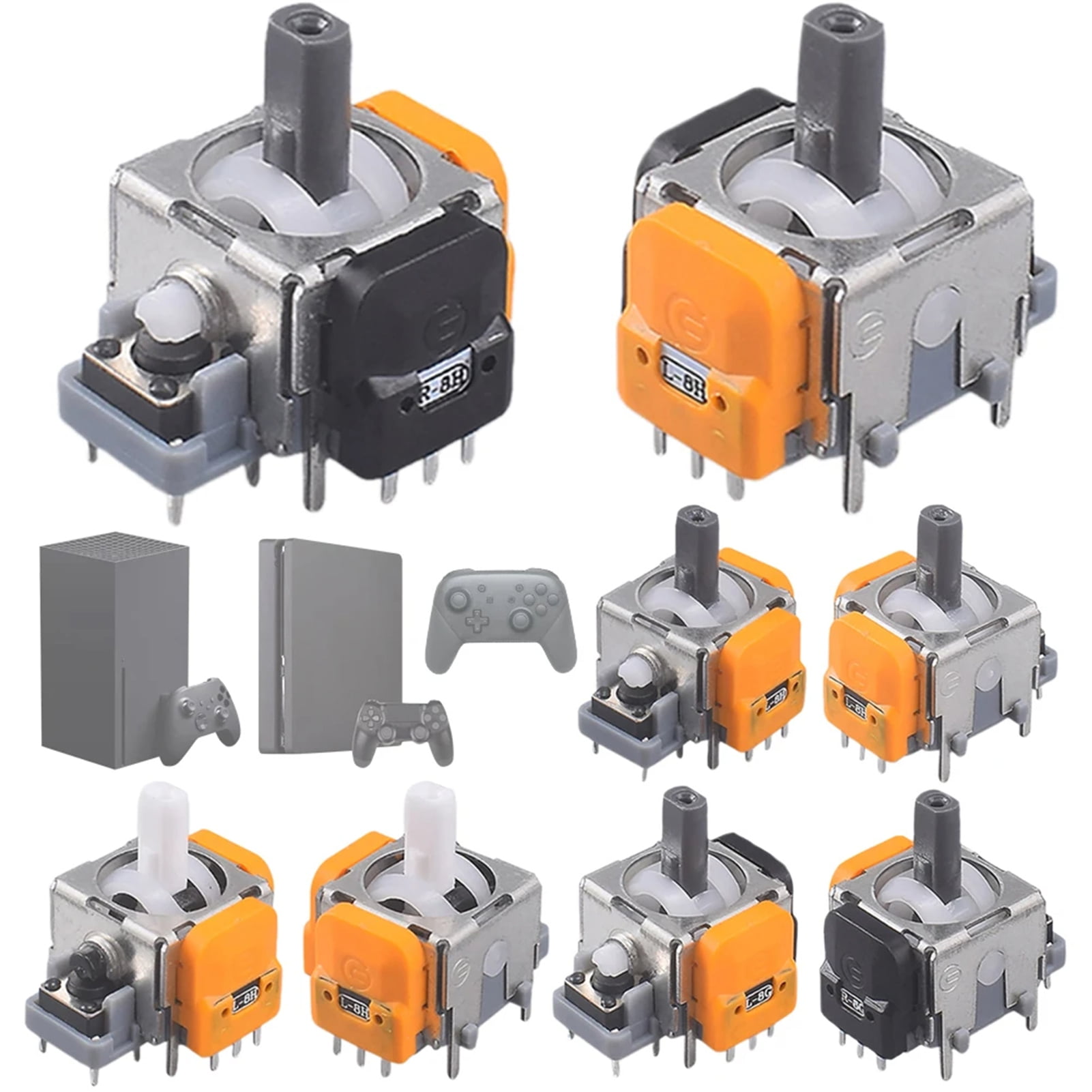 Soumake 2Pcs Rocker Module Hall Electromagnetic Joystick Sensor ...