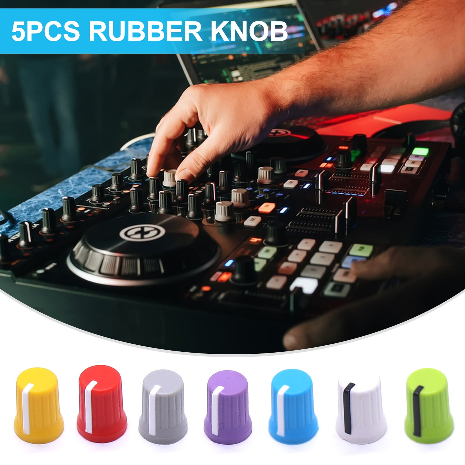 Soumake 5Pcs Universal Eq Rotary Knob Replacement Wear Resistant Mini ...