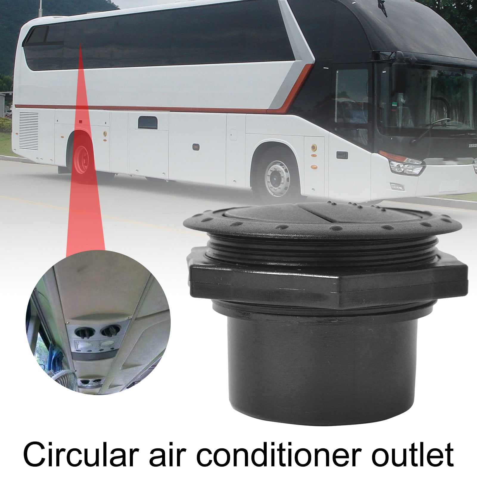 Soumake A/C Air Outlet Vent Modified Parts Round Dia 60mm Air ...