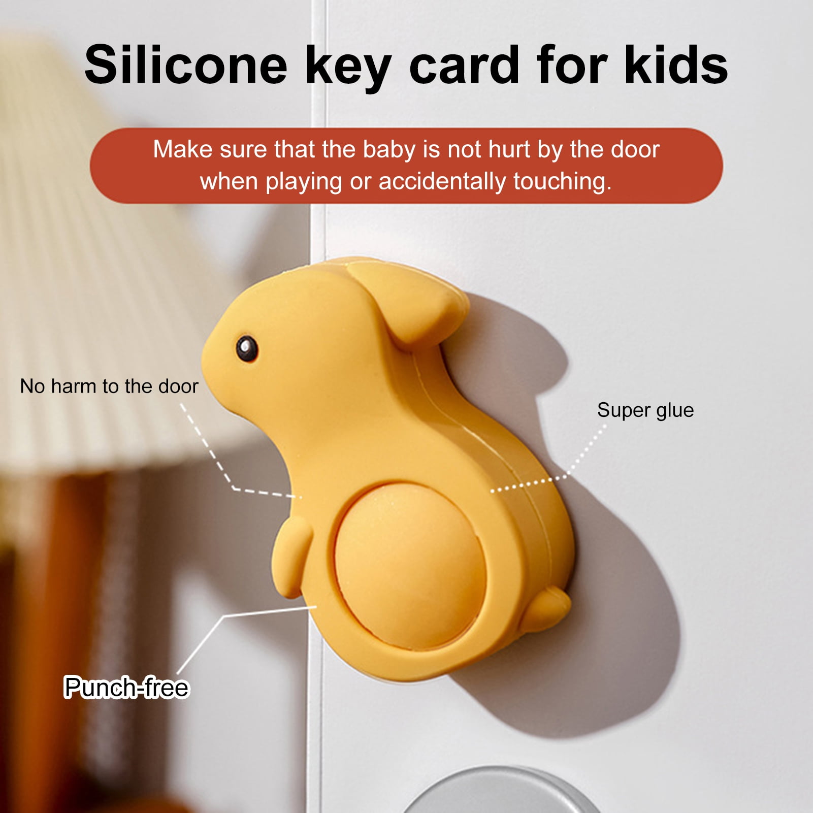 Soumake Anti-Pinch Door Guard Cartoon Door Bumper Cartoon Rabbit Bear ...