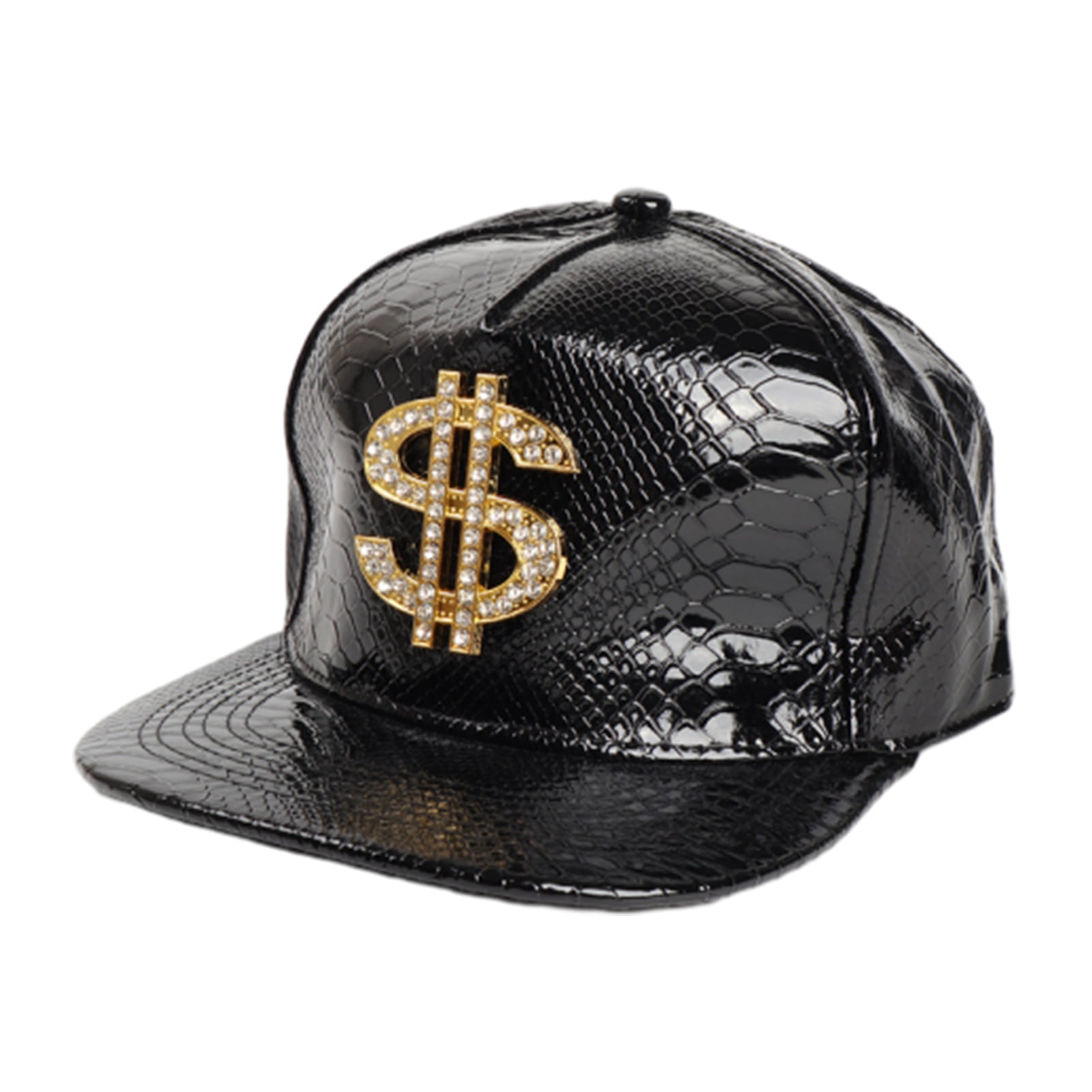 Soumake Baseball Cap Hip Hop Crocodile Skin Texture Rhinestone Decor ...
