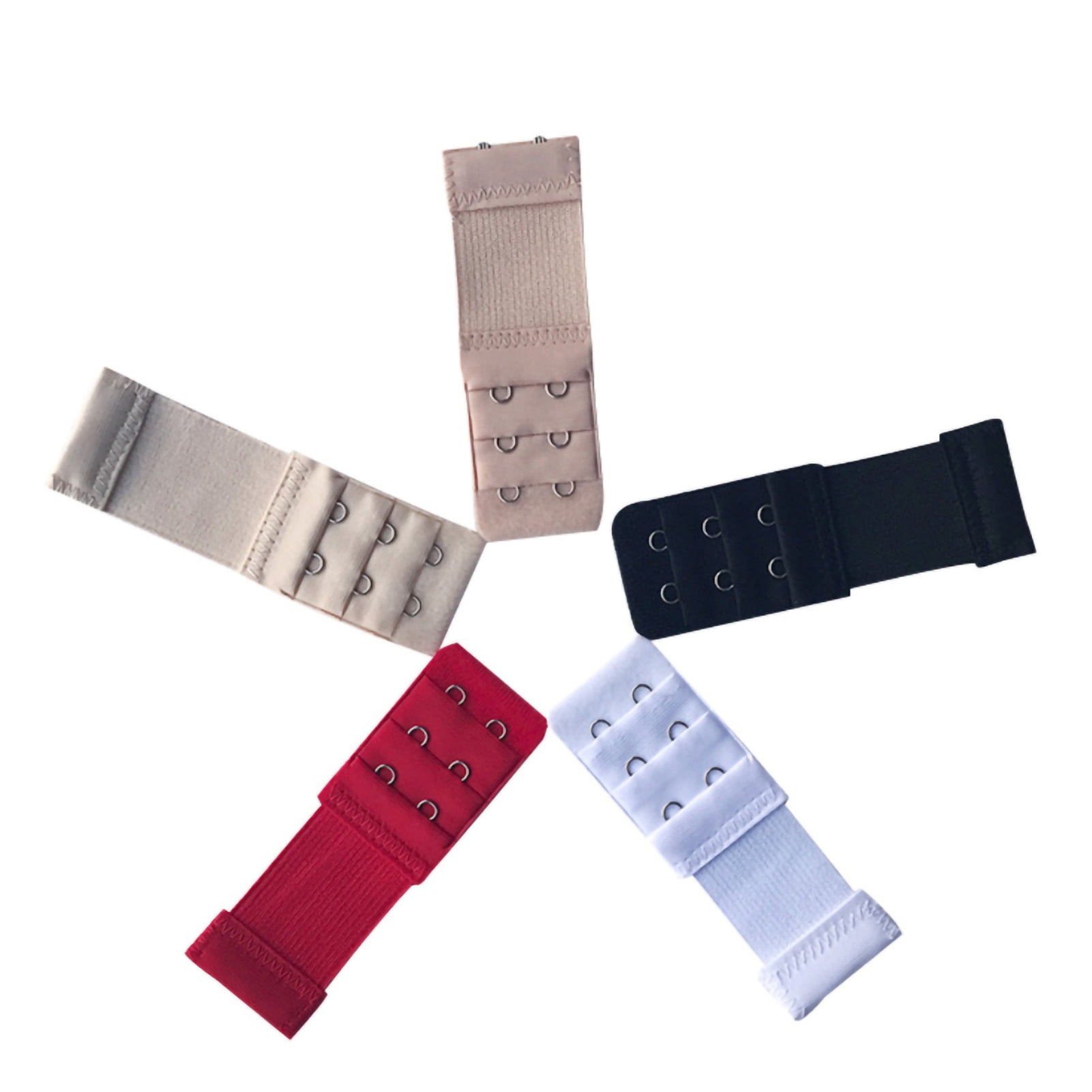 Soumake Bra Extender 3 Rows 2 Hooks Adjustable Universal Brassiere Band ...