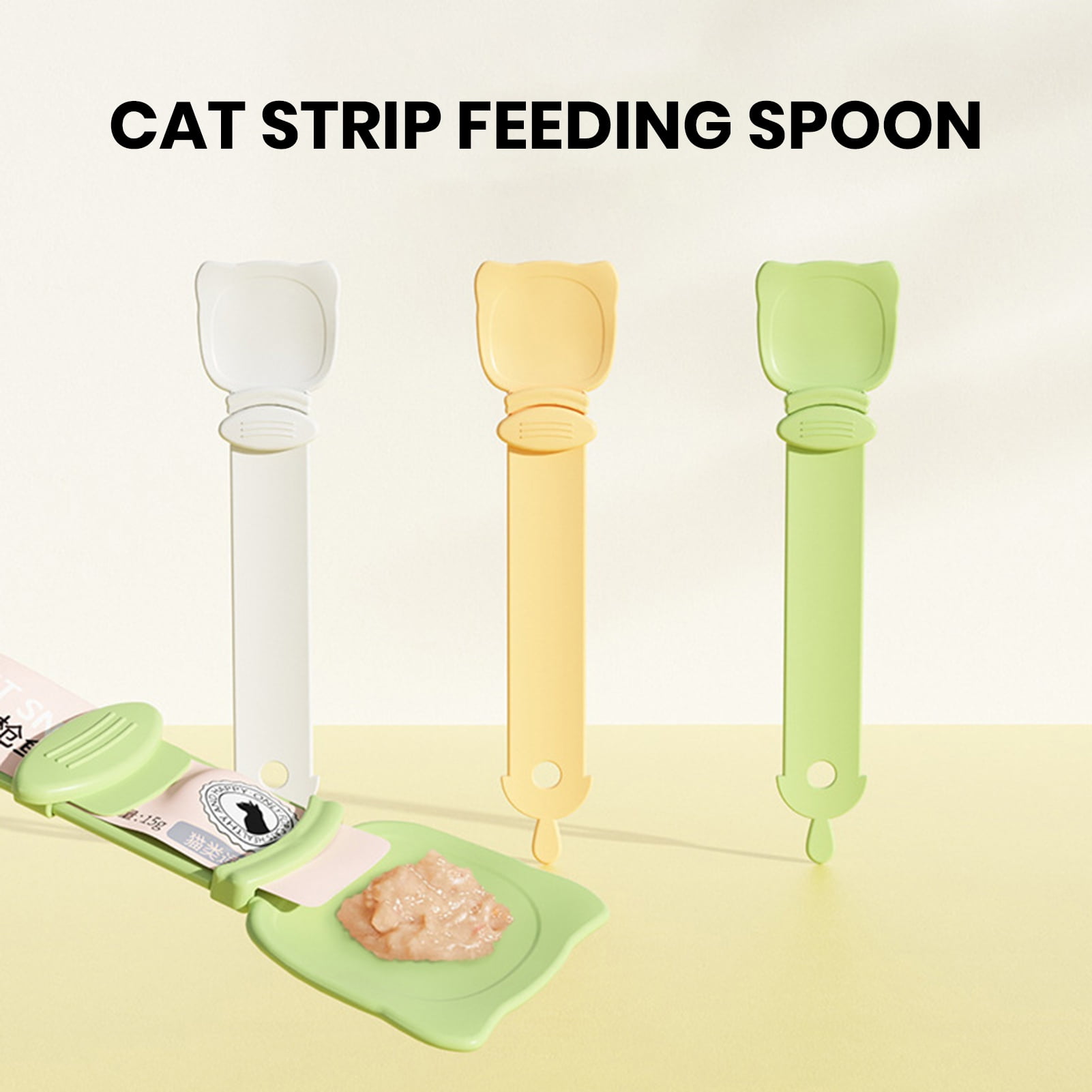 Soumake Cat Strip Feeder Clean Spoon Easy Squeeze With Card Slot ...