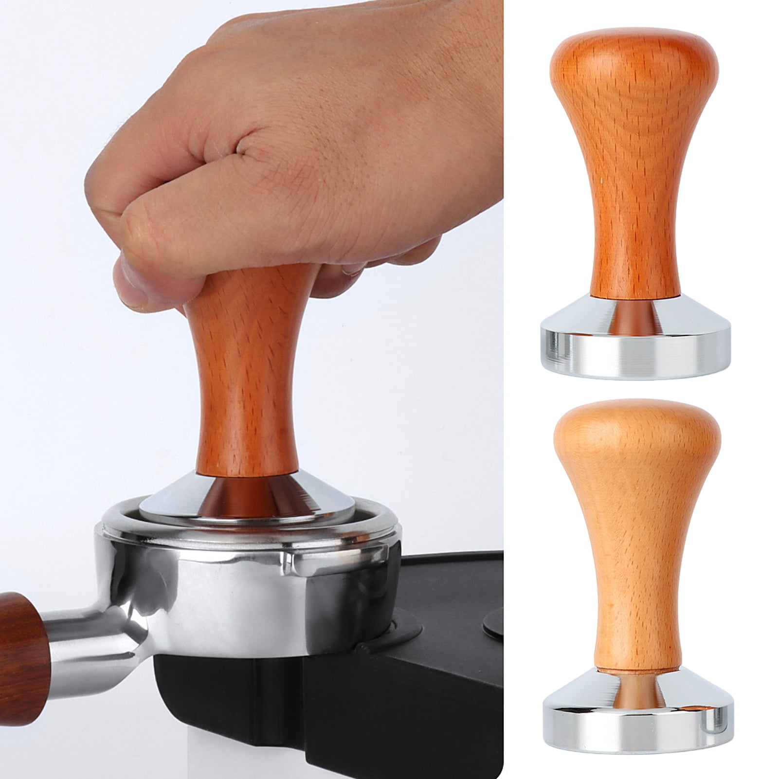 Soumake Coffee Tamper With Wooden Handle Rustproof Polished Surface ...