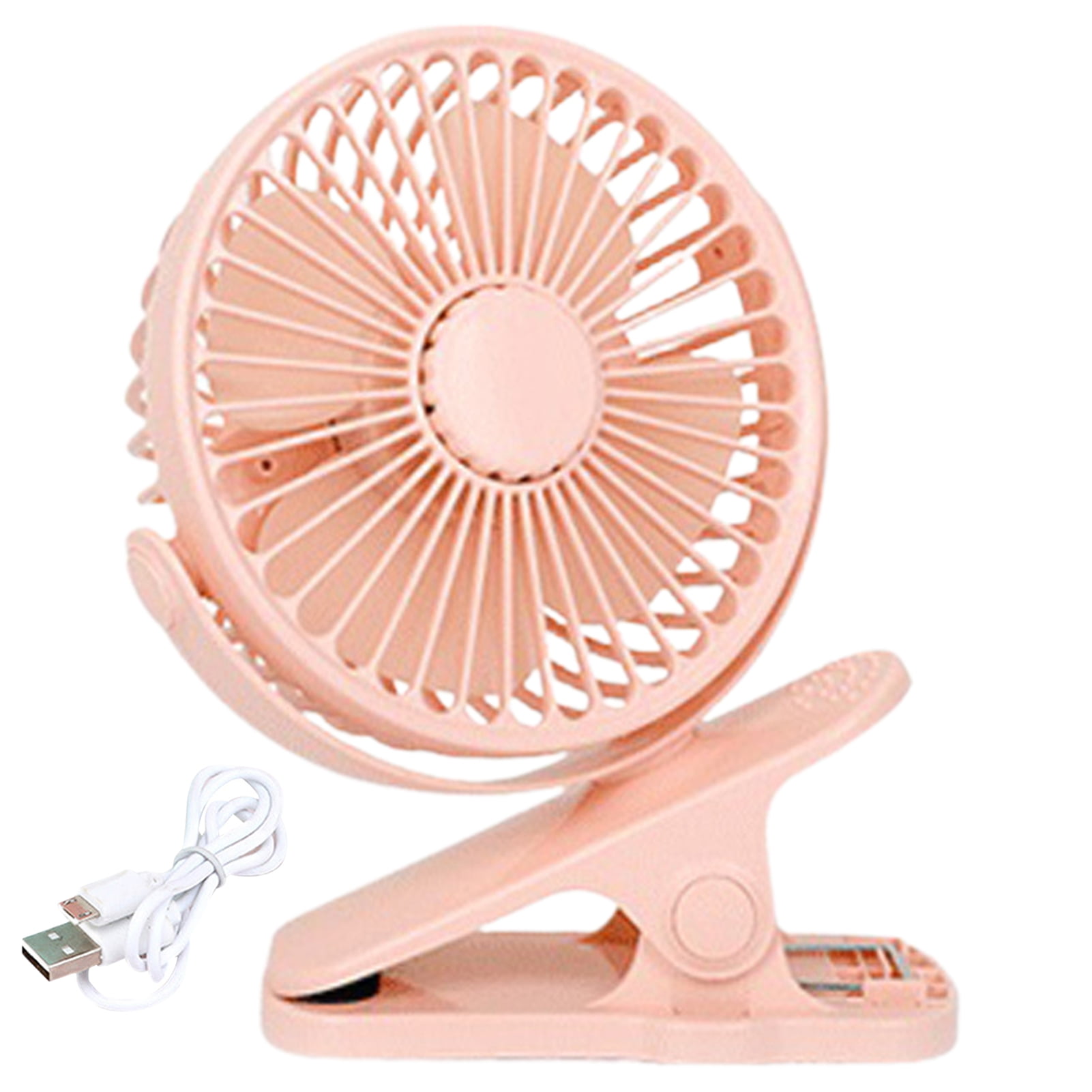 Soumake Desktop Fan Clip Type Usb Powered/Rechargeable 360 Degree ...