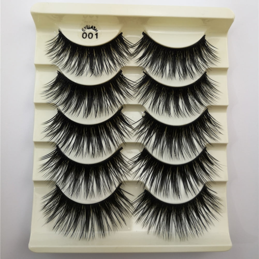 Soumake Fashion Thick False Eyelashes Long Natural Lashes Extensions ...