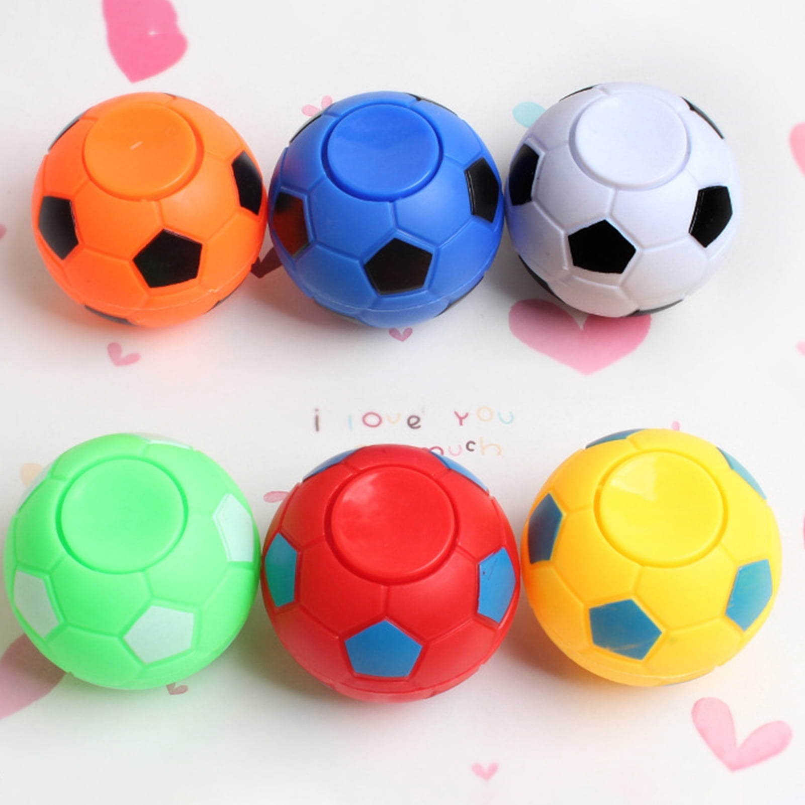 Soumake Fidget Football Rotatable Gyro Mini Balls Fun Props Stress ...