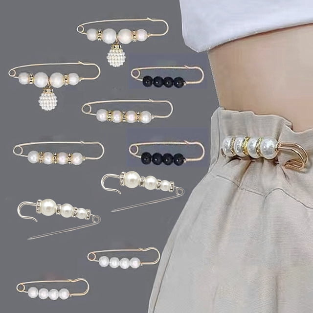 Soumake Flower Shape Anti-Exposure Women Brooch Pin Shining Rhinestone ...
