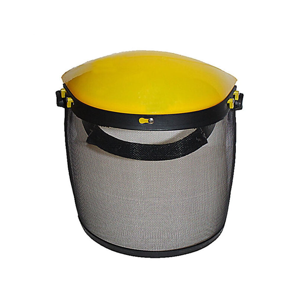 Soumake Garden Grass Trimmer Safety Helmet Full Face Mesh Visor Logging ...