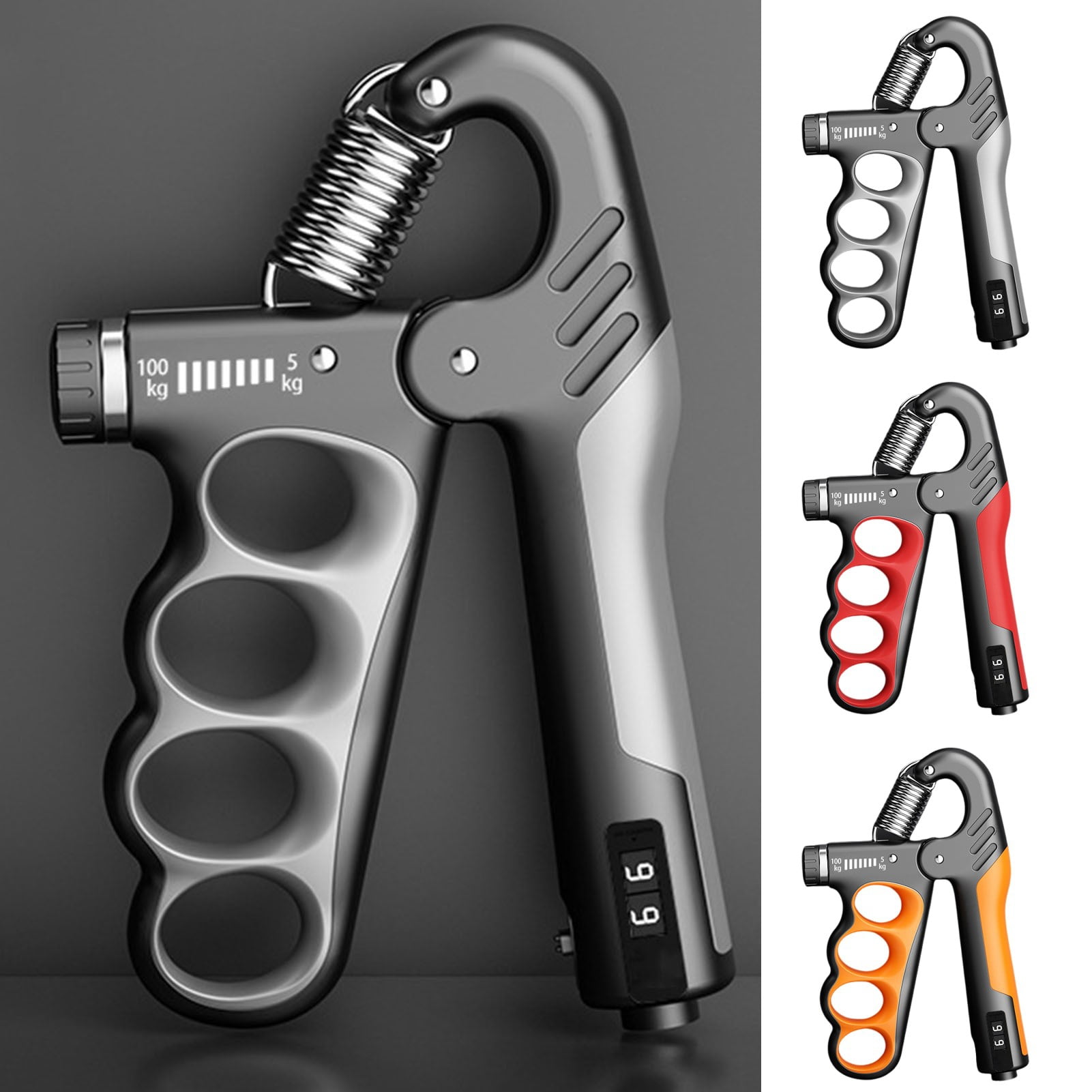 Soumake Hand Grip Strength Trainer Mechanical Countable 5-100KG ...