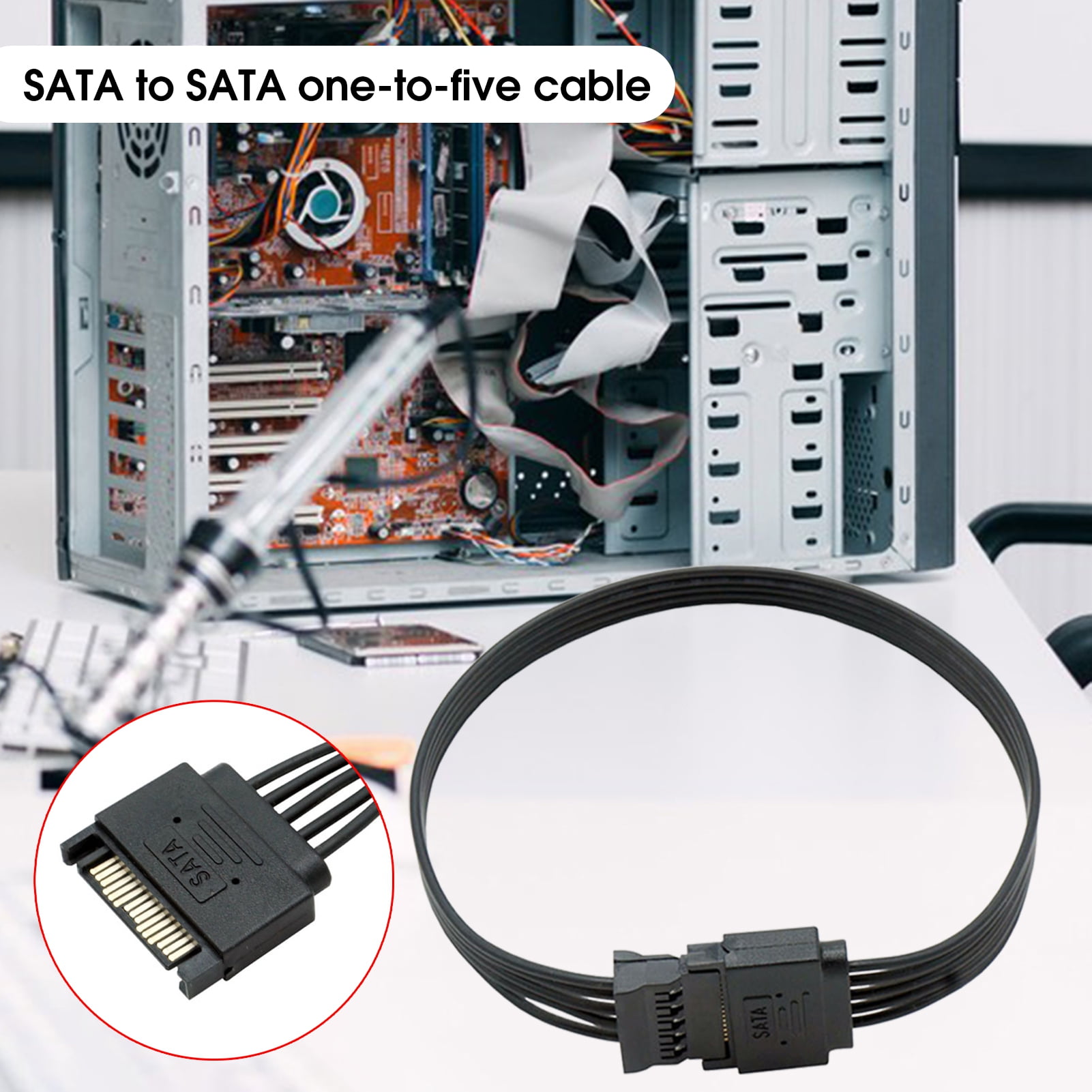 Soumake Hard Drive Cable High Efficiency Transmit Data Compact 1 To 5 ...