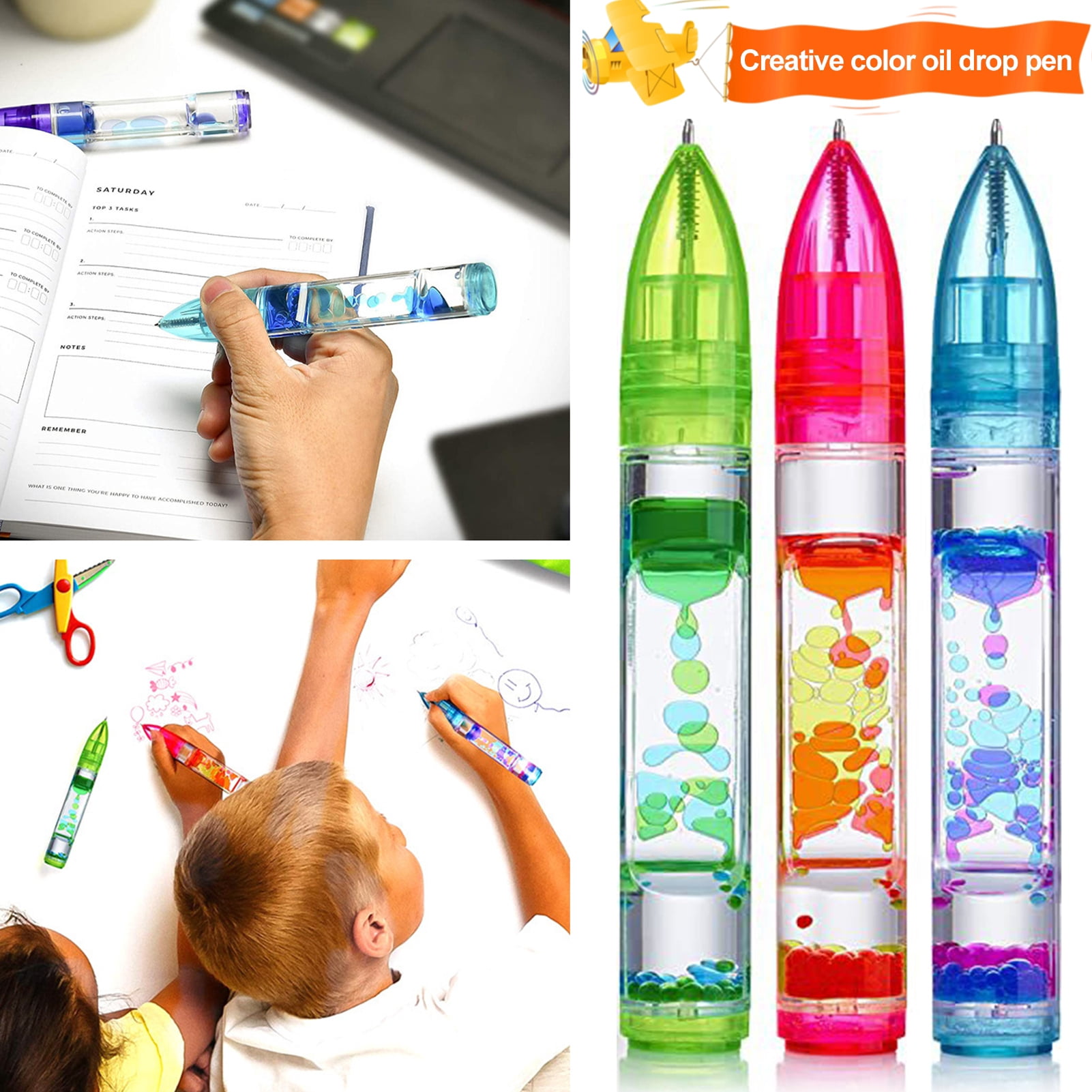 Soumake Motion Bubble Pen Anti Anxiety Hourglass Design Stress Relief ...