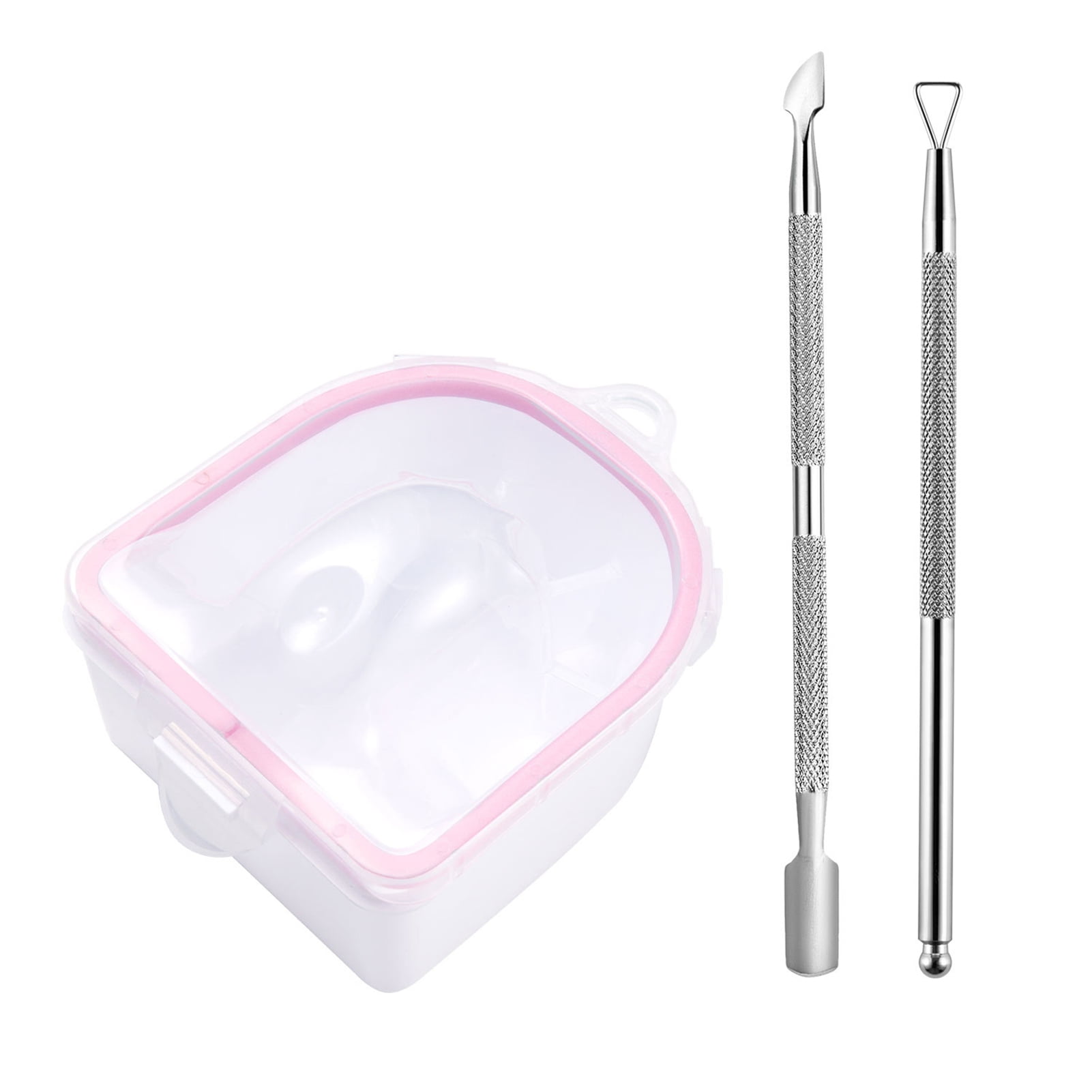 Soumake Nail Soaking Bowl – With Cuticle Pusher, Removable Double ...