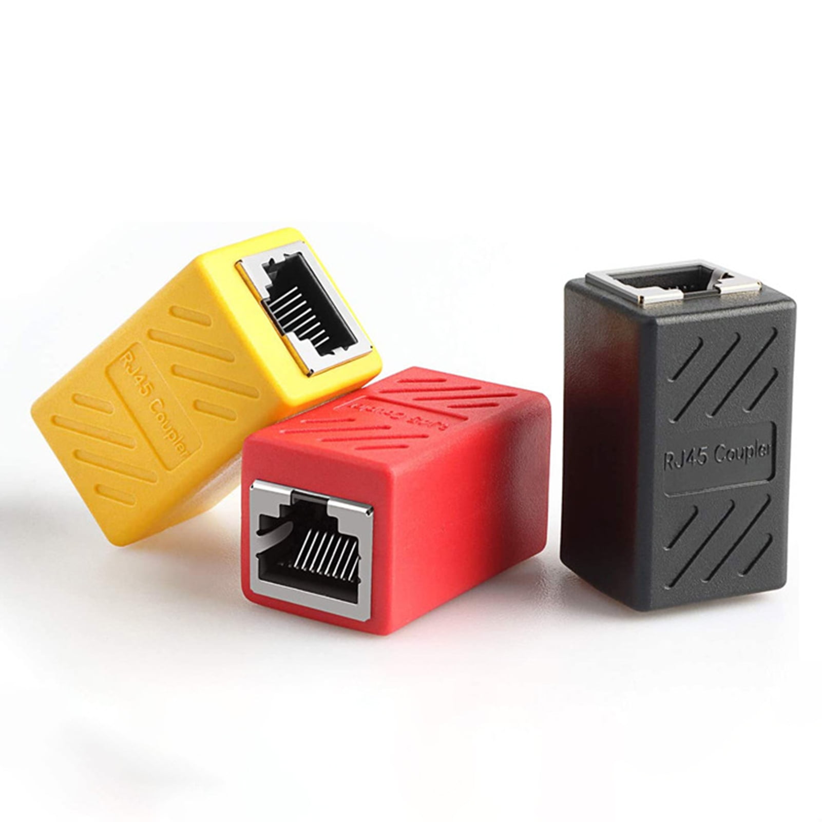 Soumake Network Connector Dual Ports Plug Play Gold-plated Female to ...