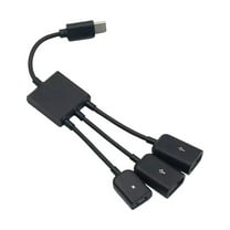 Micro USB OTG 4 Port Hub Power Charging Adapter Cable Supports OTG Hot ...