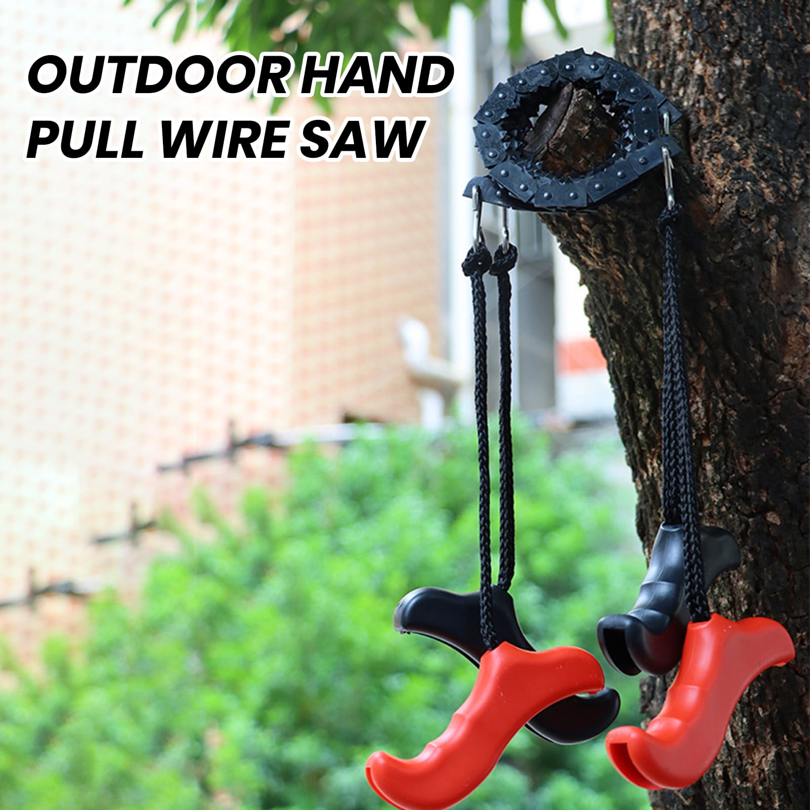 Soumake Outdoor Hand Chain Saw Portable Camping Bi-Directional Pocket ...