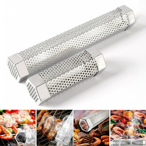 Soumake Pellet Tube Stainless Steel Bbq Smoke Tube With Ventilation ...