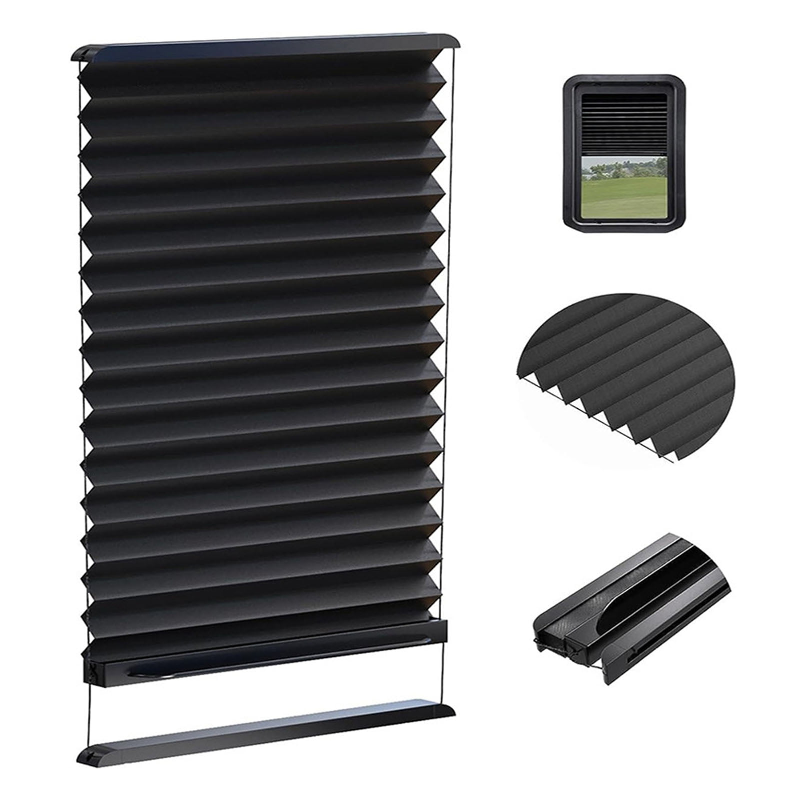Soumake Rv Sunshade Window Curtain Anti-Mosquito Dust-Proof Thermal ...