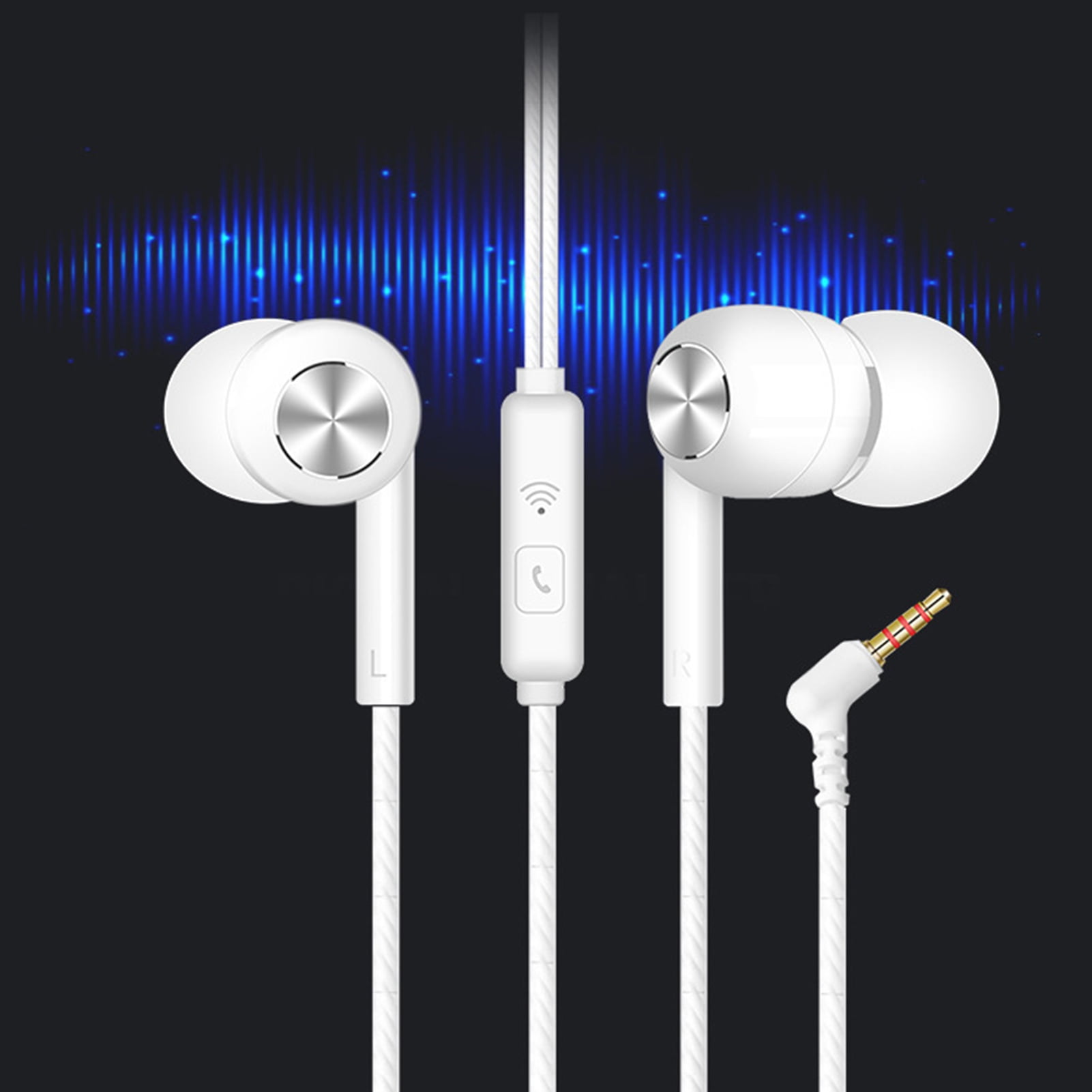 Soumake S32 Universal 3.5Mm L-Shaped Plug Wired Earphone For Phone ...