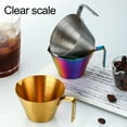 Soumake Stainless Steel Espresso Measuring Cup With Scale 100Ml ...