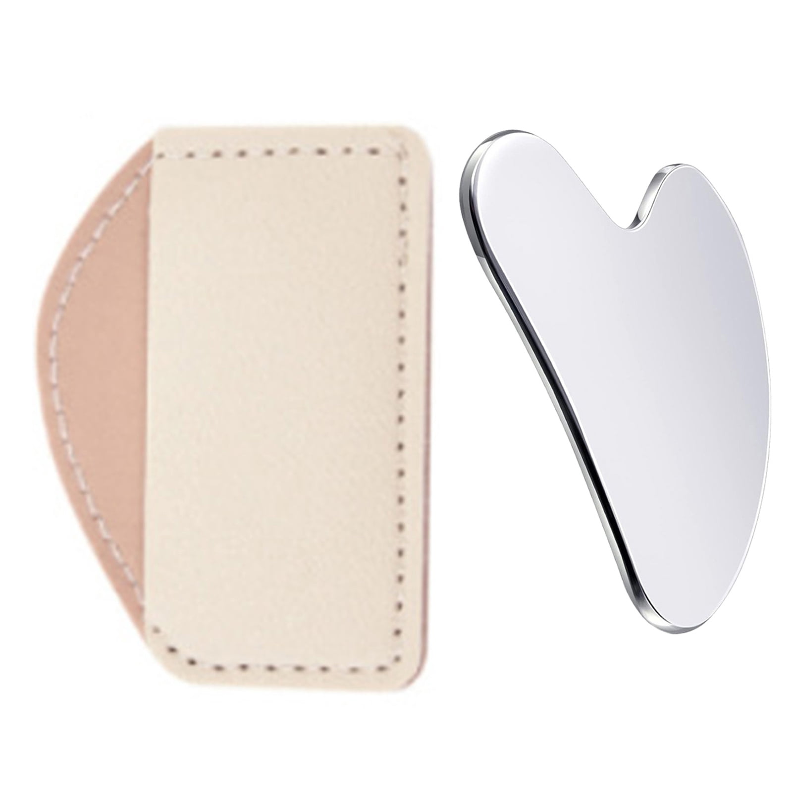 Soumake Stainless Steel Scraping Board Facial Body Care Gua Sha Tool ...