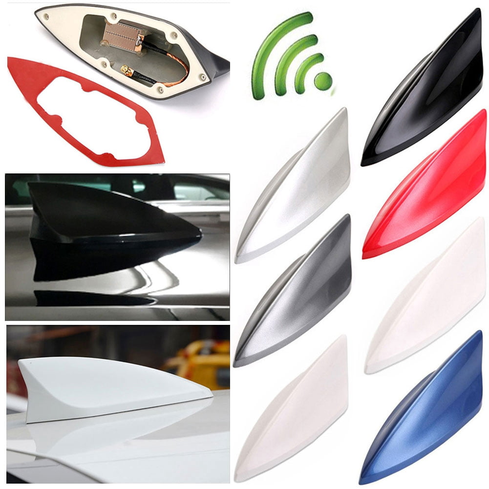 Soumake Stylish Universal Auto Car Roof Shark Fin Signal Antenna Fm/Am ...