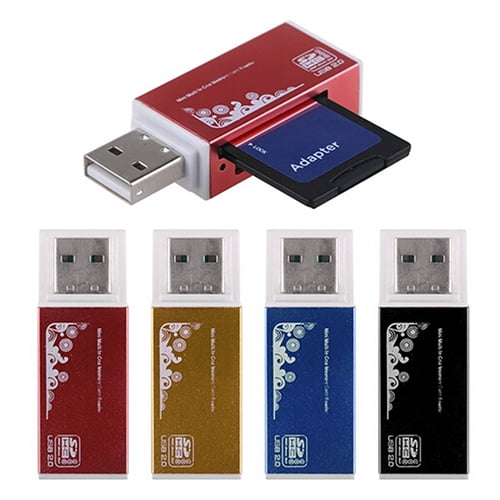 Soumake USB 2 0 All in 1 Multi Memory Card Reader for SDHC TF M2 MS PRO DUO - Walmart.com