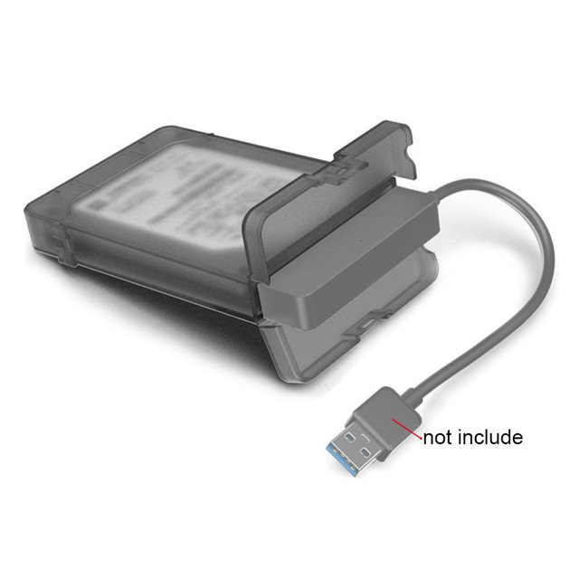 Soumake USB 3.0 SATA III Hard Disk Enclosures Protect Case Cover for 2 ...