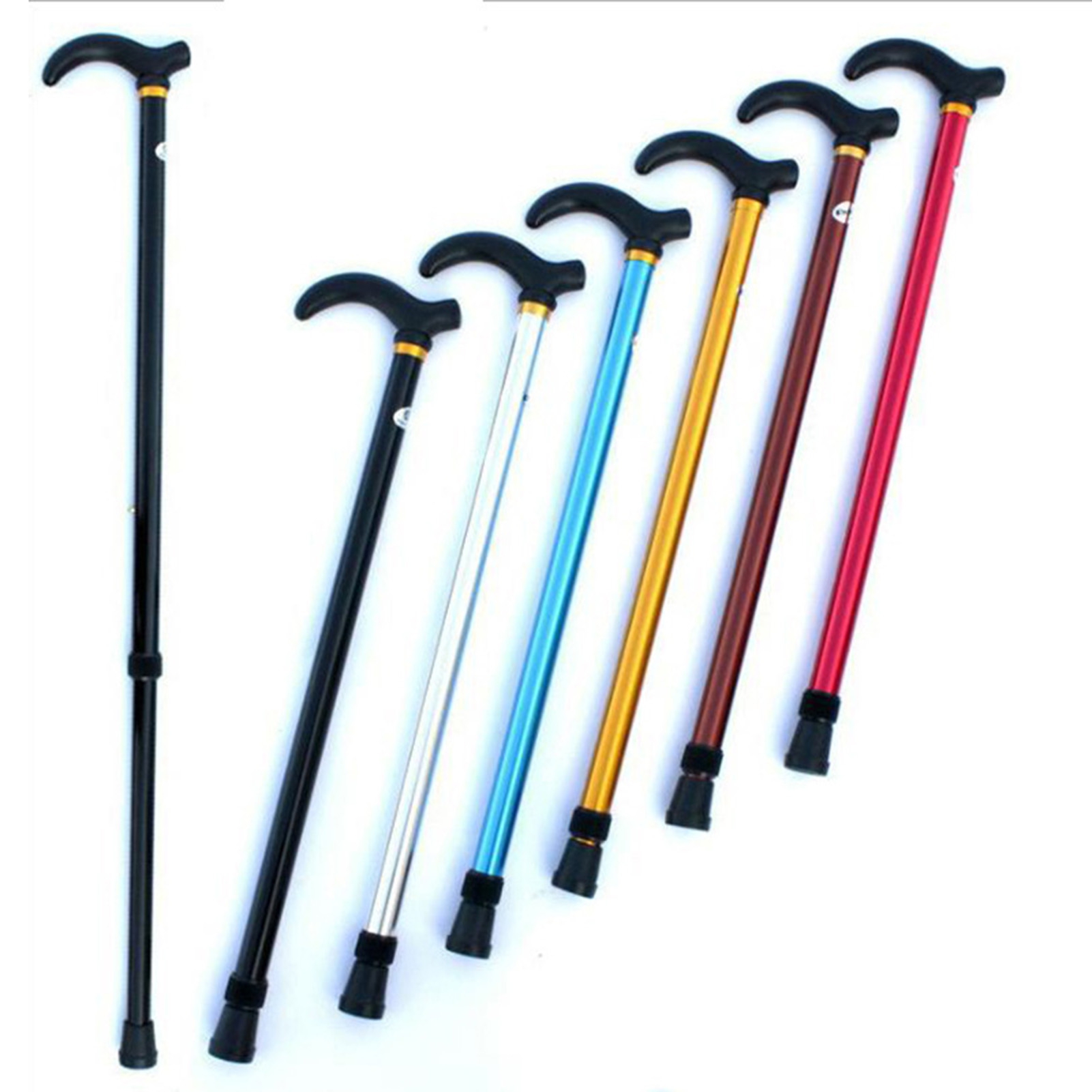 Soumake Walking Stick with Ergonomic Handle 2 Section Length Adjustable ...