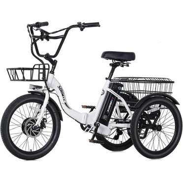 NOMIGO Electric Tricycle, 7 Speed 3 Wheel Electric Bicycle with 48V 15Ah Lithium Battery, Max ...