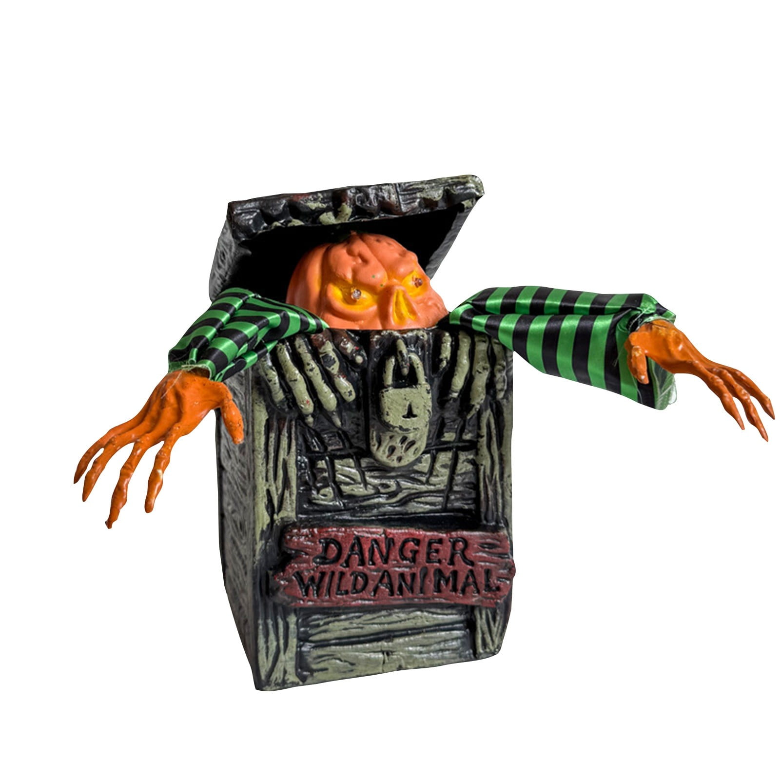 Sound-Activated Halloween Animated Toy - Moving Eyes, Light-Up & Spooky ...