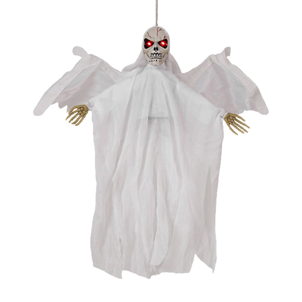 Sound Activated Halloween Hanging Wings Flap Bat Ghost Decorations ...