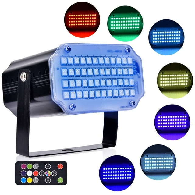 Stage Strobe Light, Disco Party Light, Sound Activated Light with 48 ...