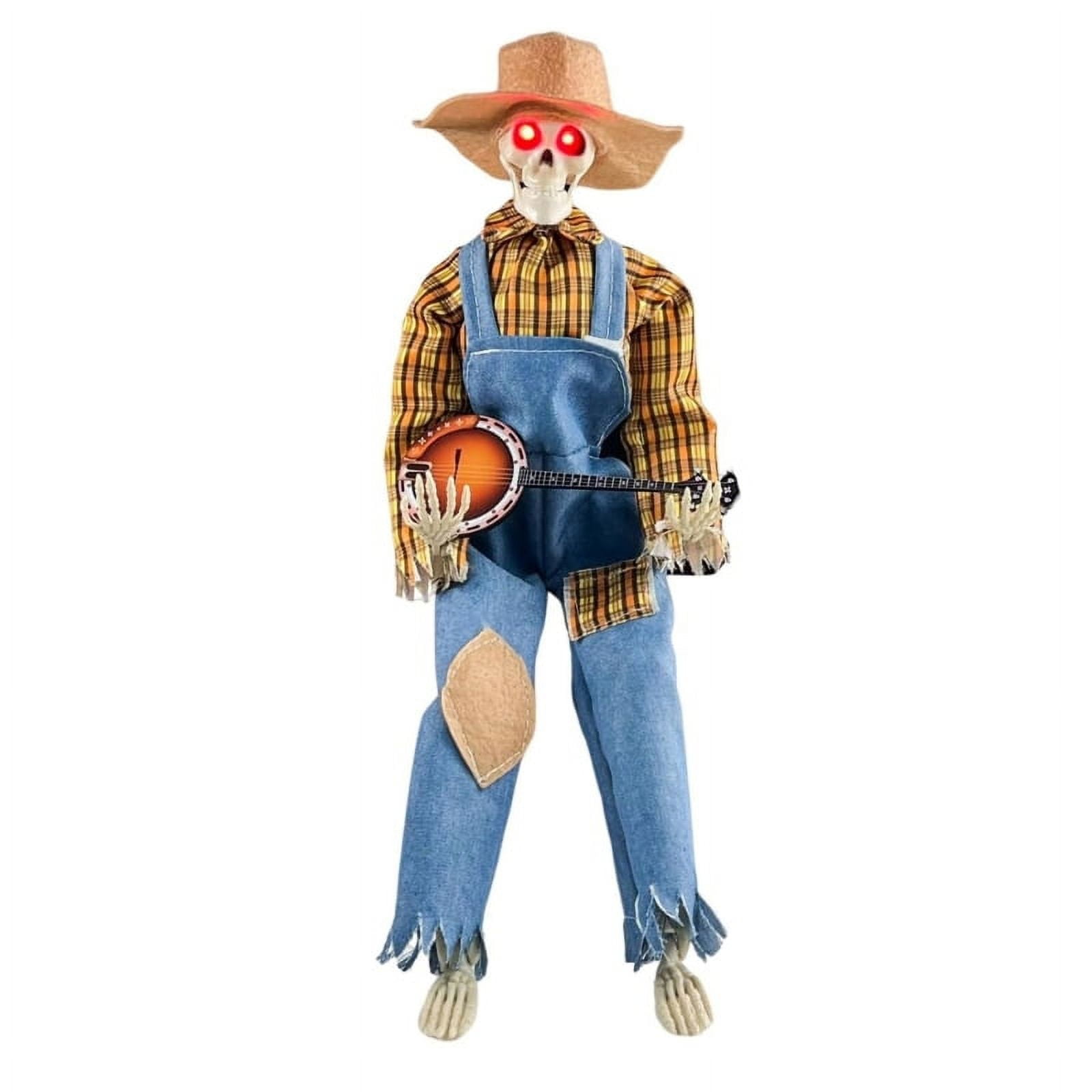Sound Activated Music, Animated Banjo Skeleton, H Decoration - Walmart.com