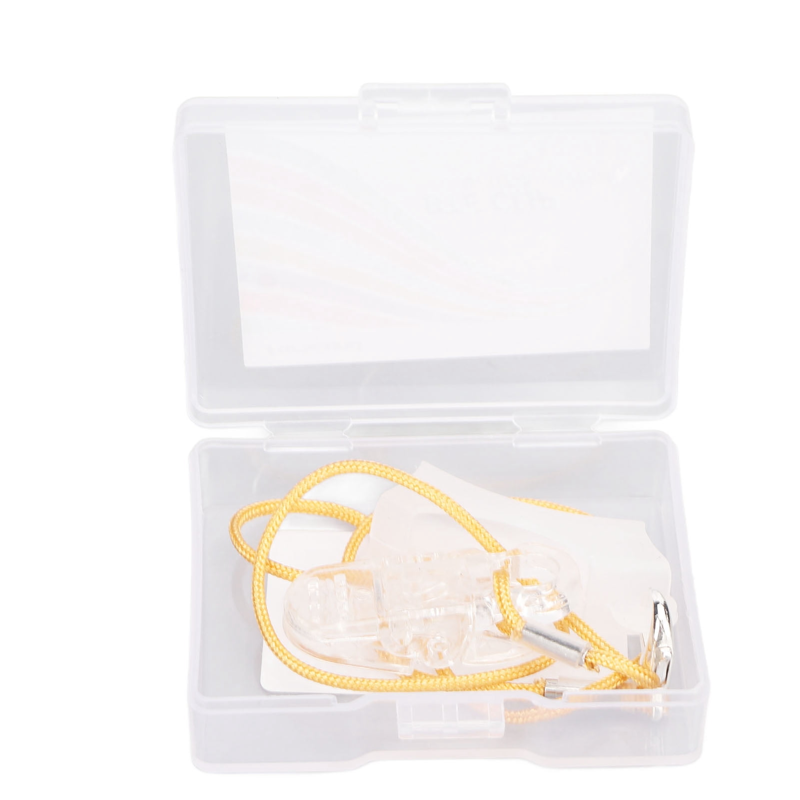 Sound Aid Anti Loss Lanyard Nylon Orange Rope Transparent Clip Hearing ...