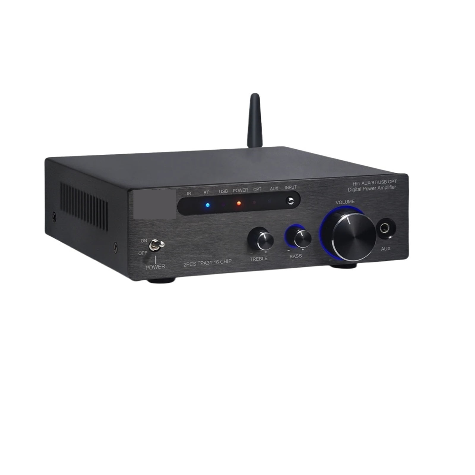 Sound Amplifier 100W Mini HiFi Stereo Class D Amplifier Bluetooth Amplifier Woofer Tweeter ,Easy ...