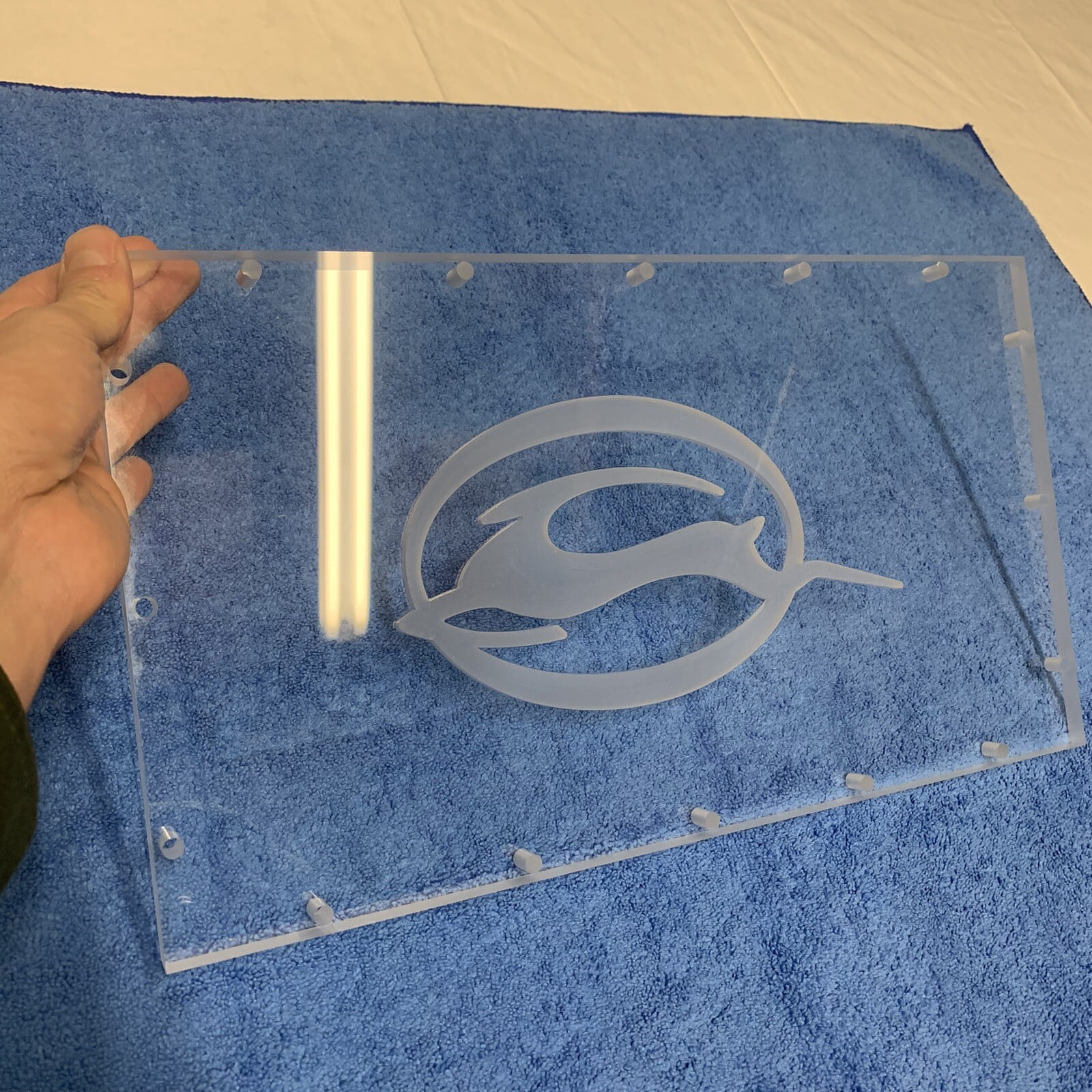 Sound Authority Plexiglass - 3/4" X 15 X 10" Engraved Acrylic Window ...