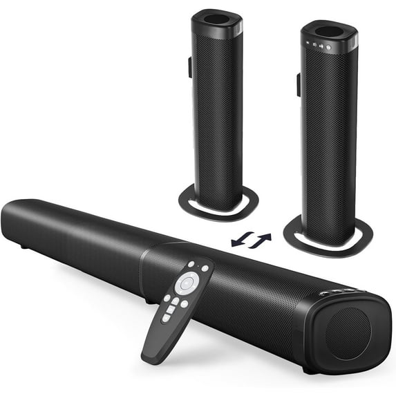 Sound Bar for Smart TV, 100W Sound Bar with Bluetooth 5.3/ARC/Opt/AUX ...