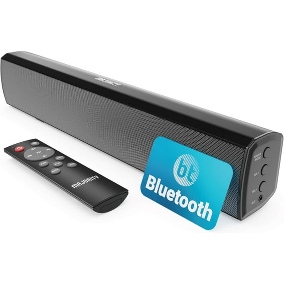 Sound Bar for Smart TV, 50 Watts, 2.0 Bluetooth TV Sound Bar, 15 Inch ...