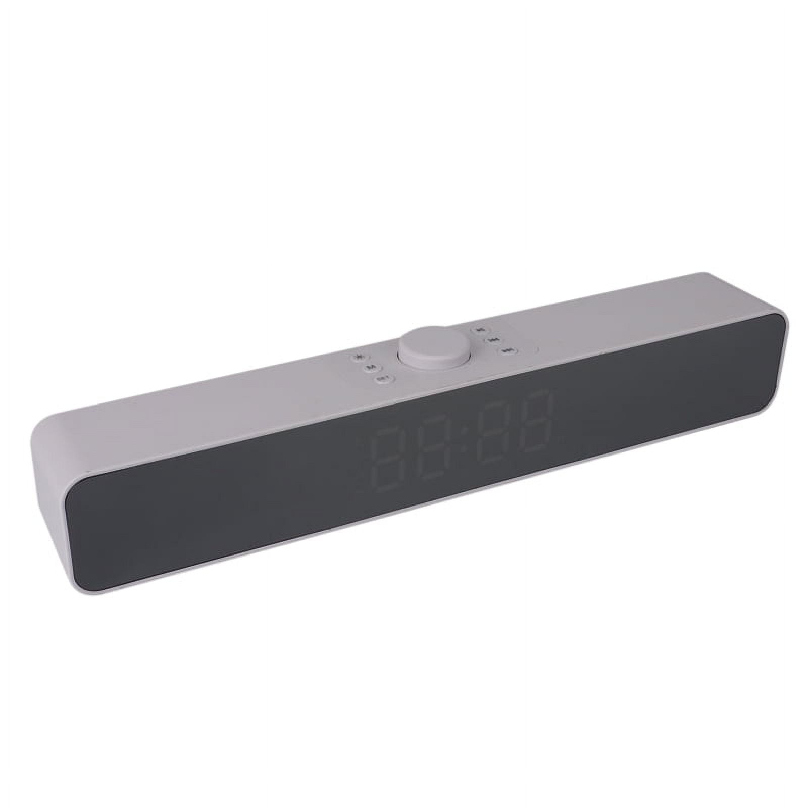 Sound Bar With Alarm Clock And LED Light,Wireless Bluetooth Speaker ...