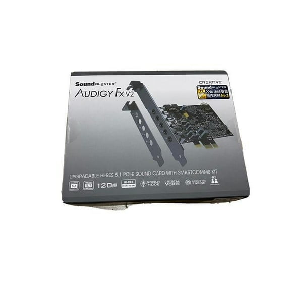 Sound Blaster Audigy Fx V2 PCIe Sound Card, Black - Walmart.com