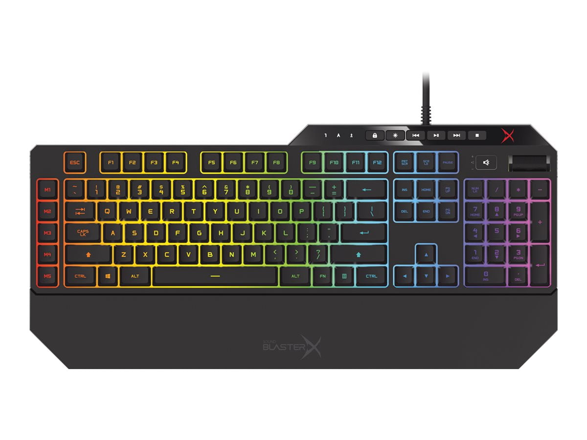Creative Sound BlasterX Vanguard K08 - Keyboard - backlit - USB - key ...